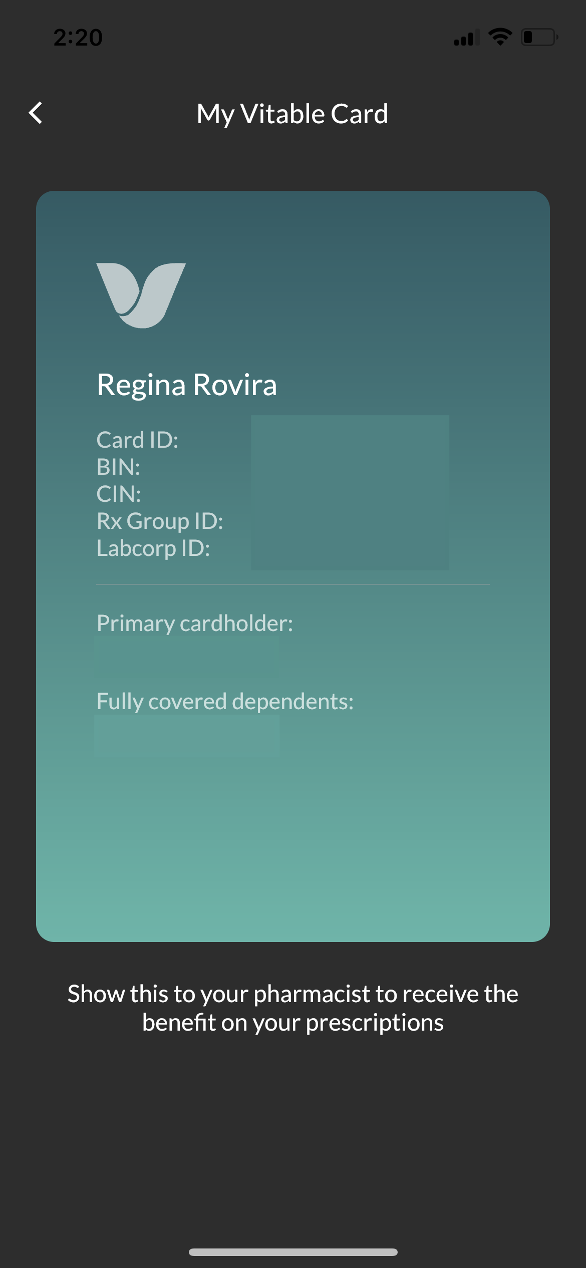 Will I receive an ID card, ID number, or Group Code? – Vitable Health