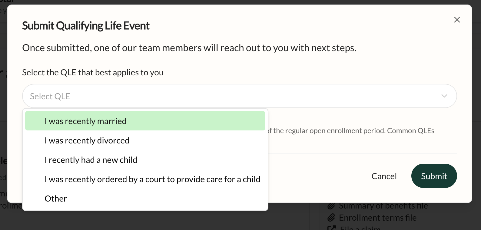 How to Submit a Qualifying Life Event? – Vitable Health